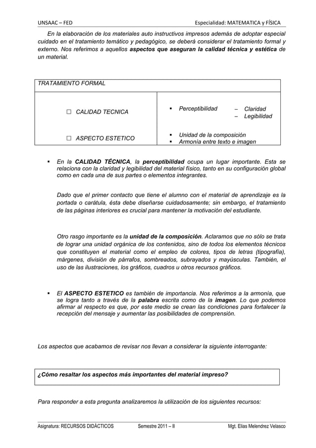 Materiales autoinstructivos | DOC