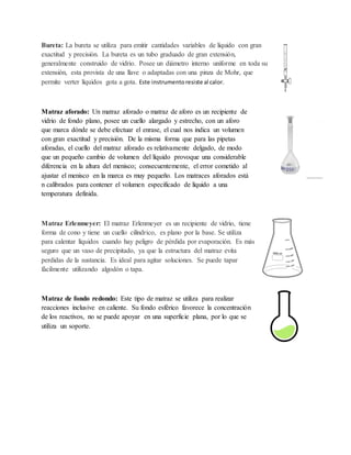 Materiales de laboratorio | DOCX