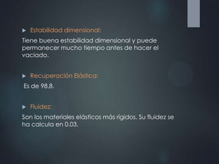 Materiales de impresión elastoméricos | PPT