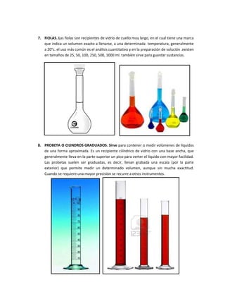 Materiales de laboratorio | DOCX