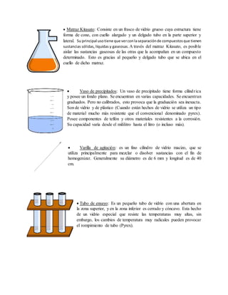 Materiales de laboratorio | DOCX