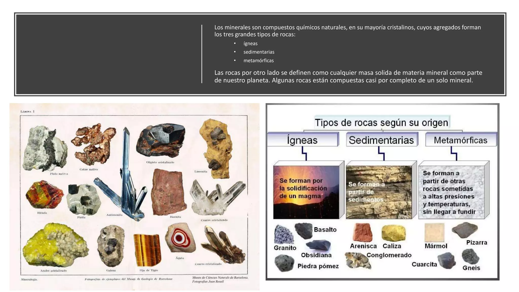 materiales de origen mineral | PPTX