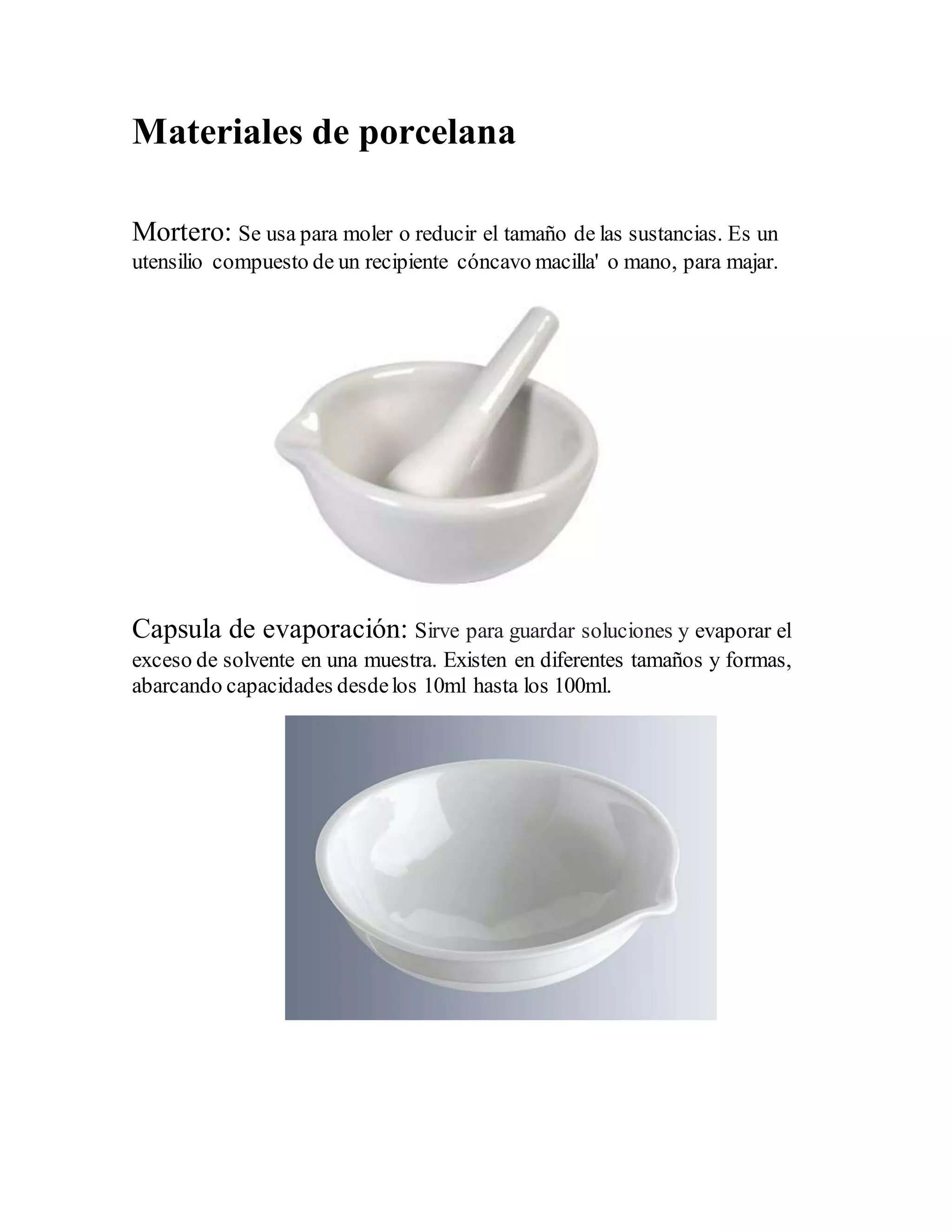 Materiales de porcelana | DOCX