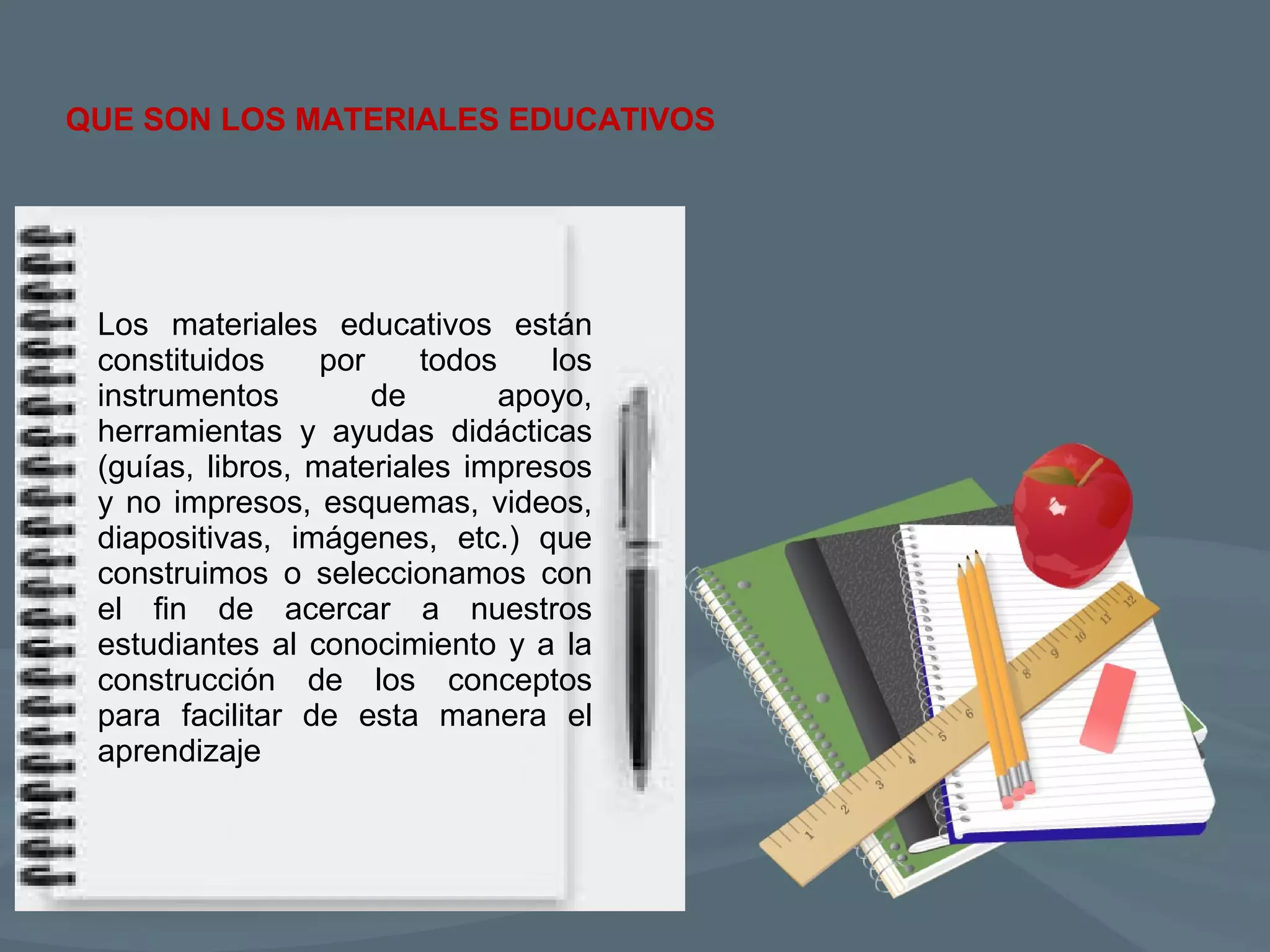 Materiales educativos | PPT