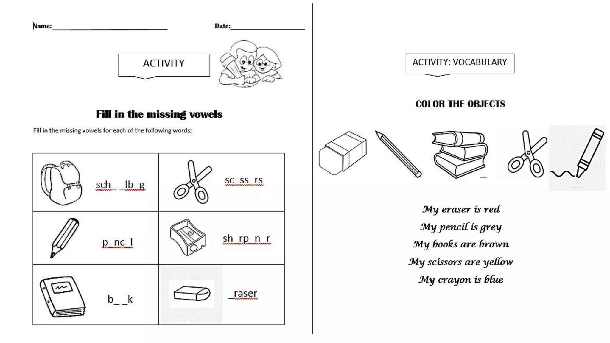 SCHOOL SUPPLIES | PPTX