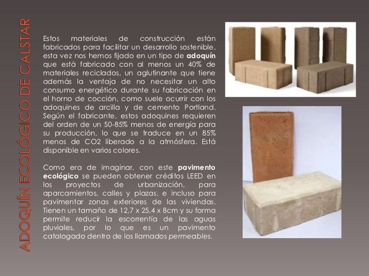 Materiales innovadores de construcción