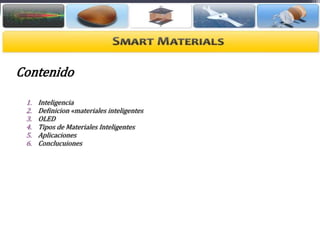 Materiales inteligentes | PPTX