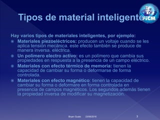 Materiales inteligentes | PPTX