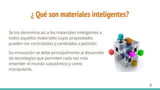 Materiales inteligentes | PPTX