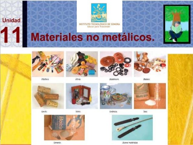 MATERIALES NO METÁLICOS