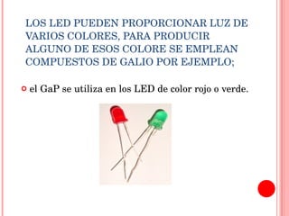 Materiales para fabricar de los leds | PPT