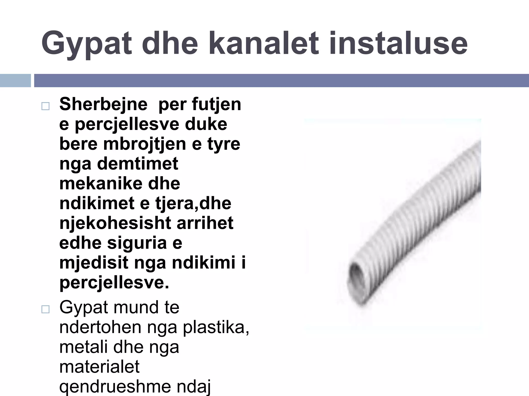 Materialet elektroinstaluese | PPTX