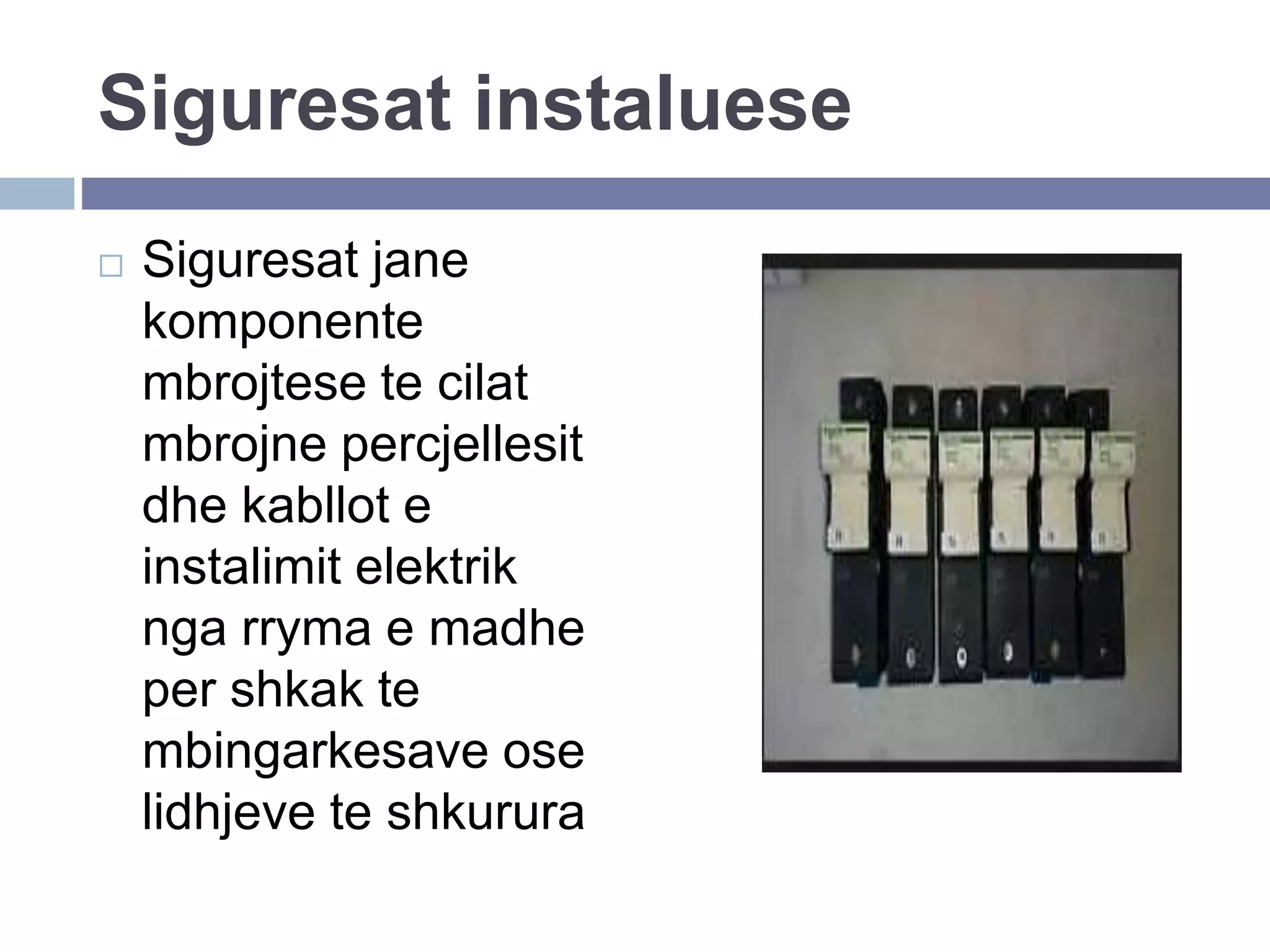 Materialet elektroinstaluese | PPTX