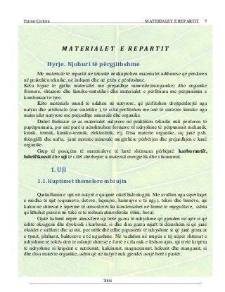 MATERIALET E REPARTIT | PDF