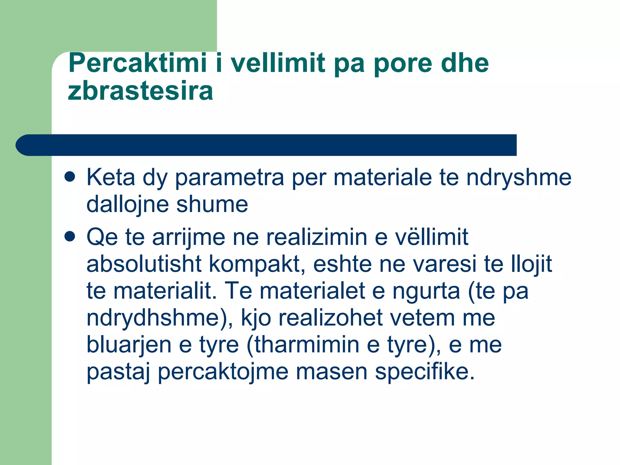 Materialet ndertimore I - Prezentim | PPT