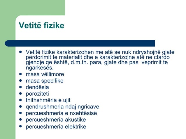 Materialet ndertimore I - Prezentim | PPT