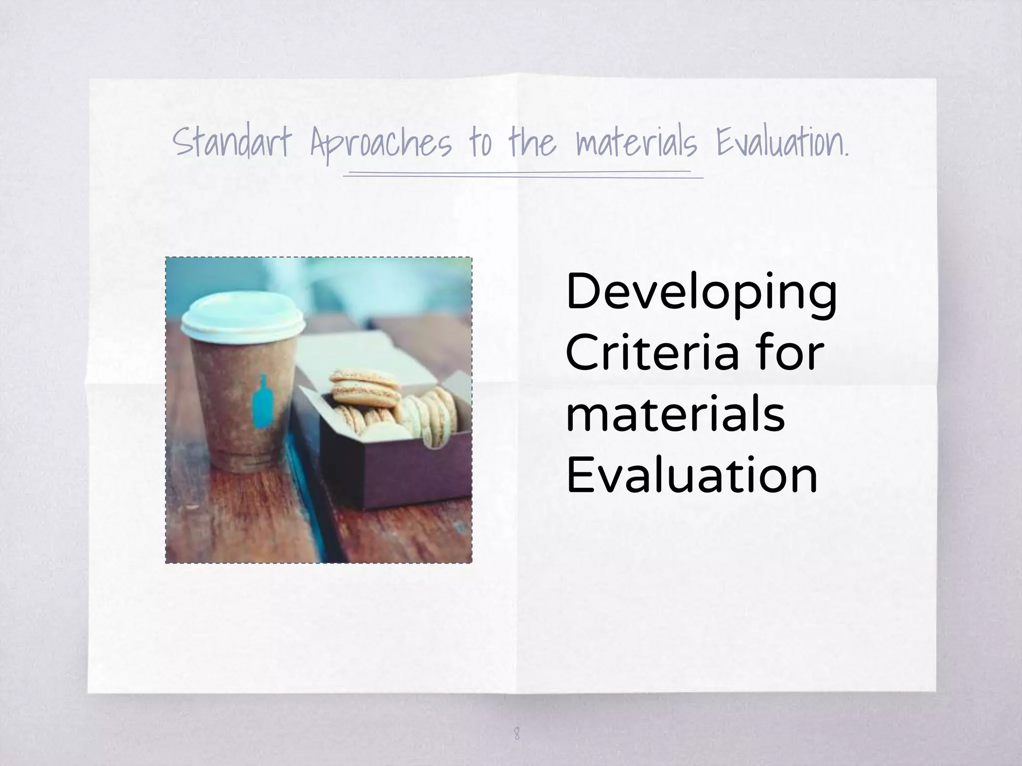 Material evaluation (Chapter 1) | PPTX