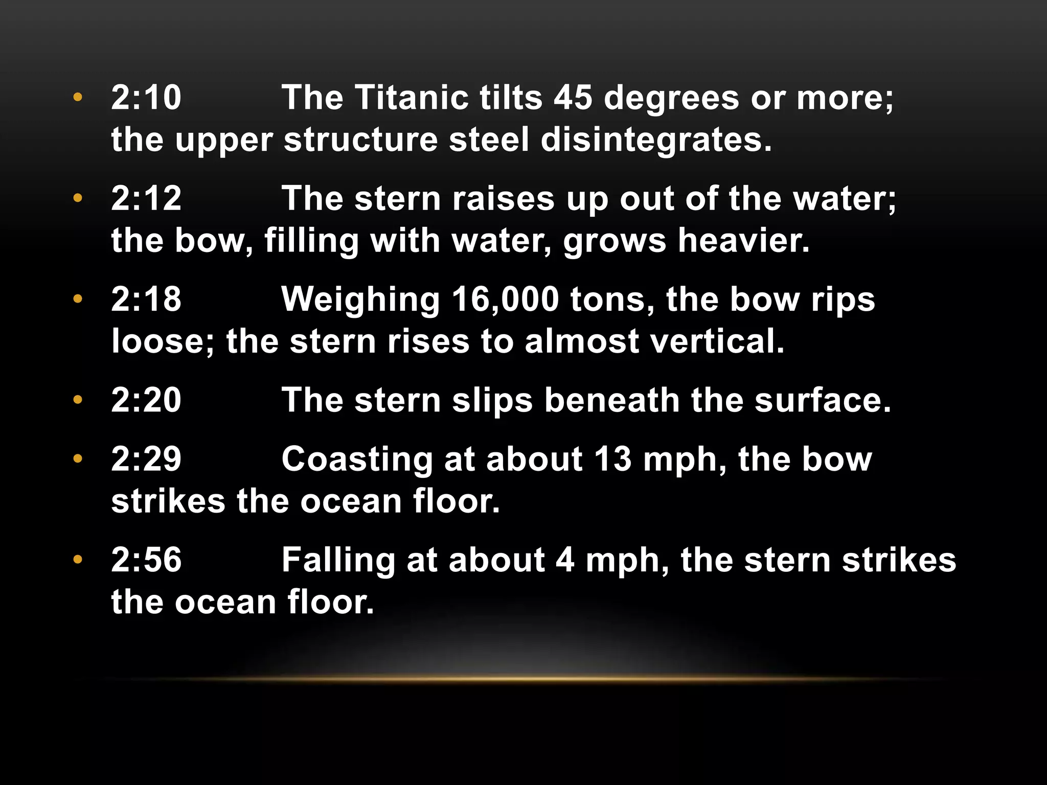 Material failure of titanic ship. | PPTX