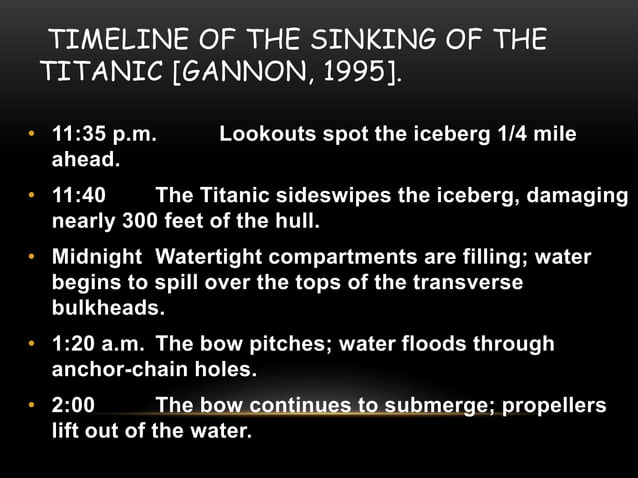 Material failure of titanic ship. | PPTX