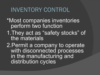 Material flow by sharon | PPT