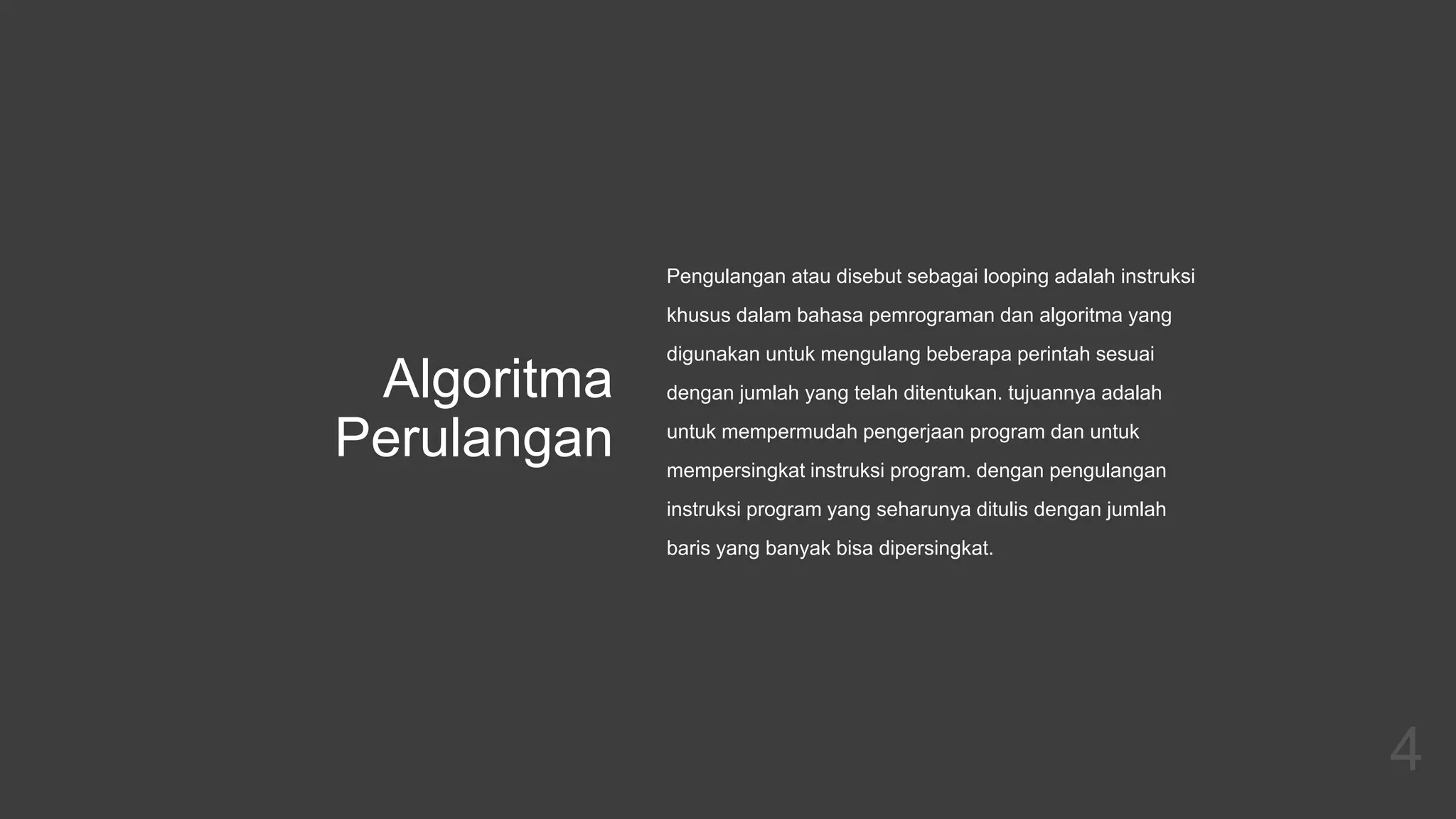 Materi algoritma perulangan | PPTX