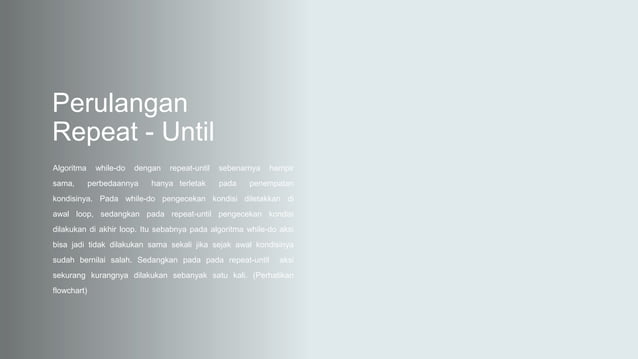 Materi algoritma perulangan | PPTX