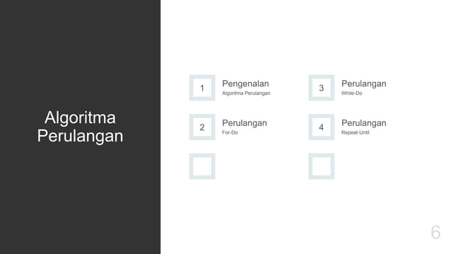 Materi algoritma perulangan | PPTX