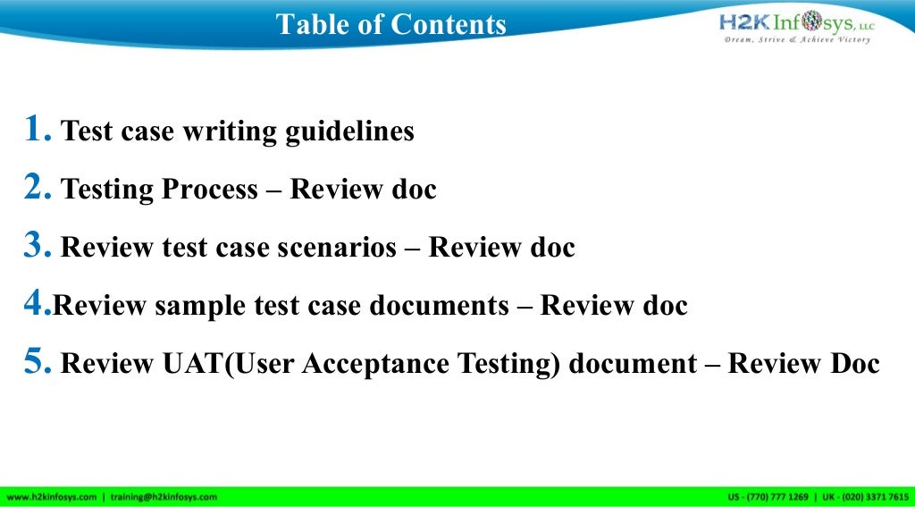 HealthCare Project Test Case Writing Guidelines HealthCare Project Test Case Writing Guidelines