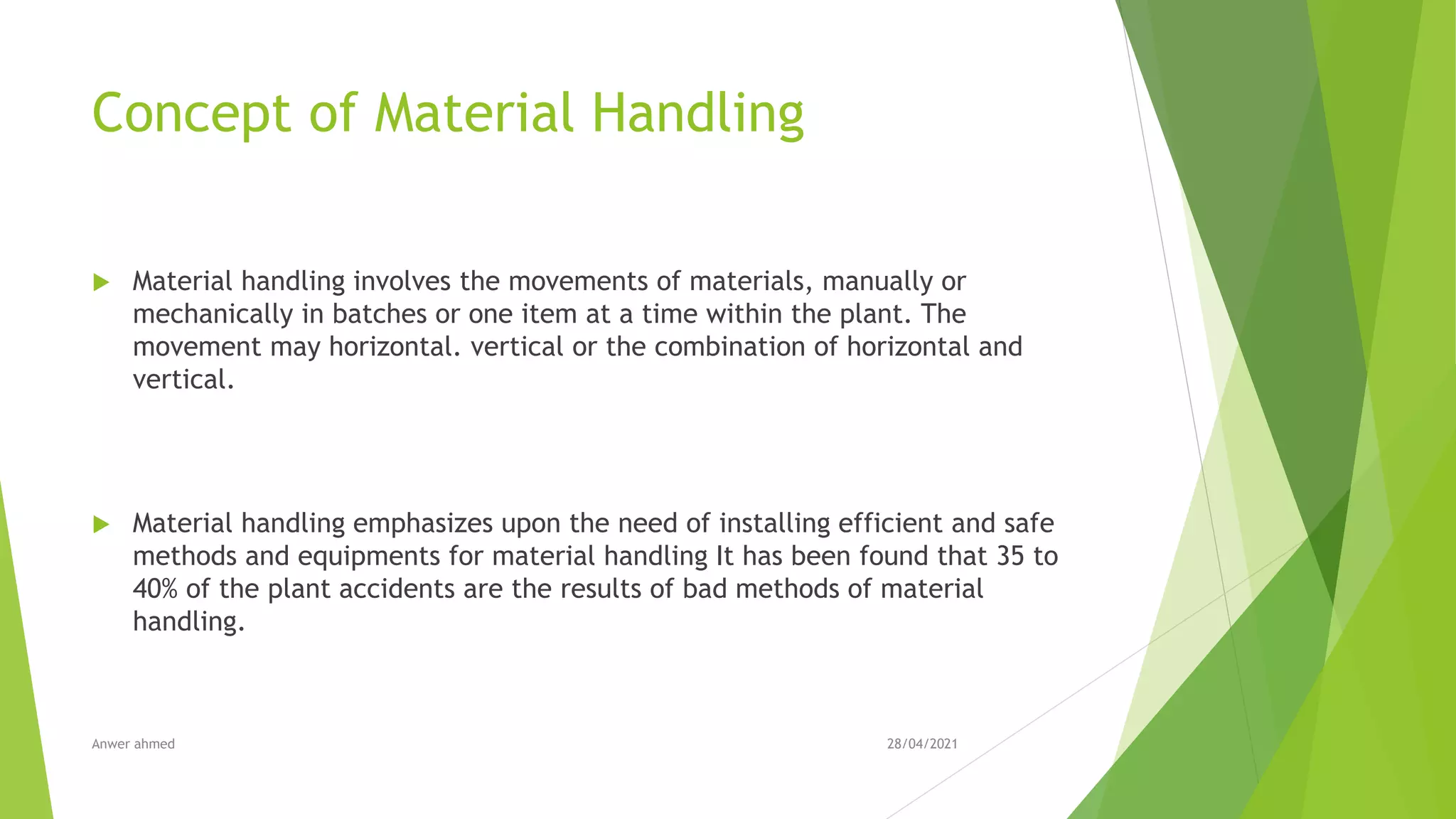 Material handeling | PPTX