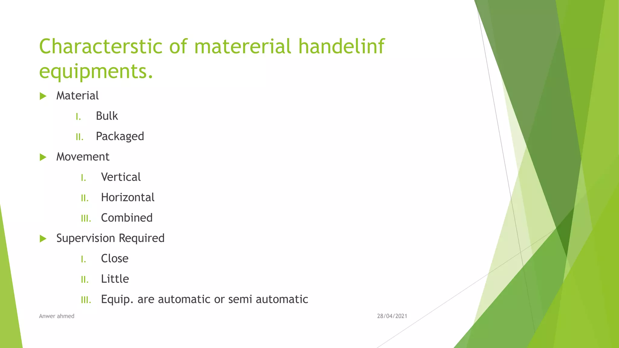 Material handeling | PPTX