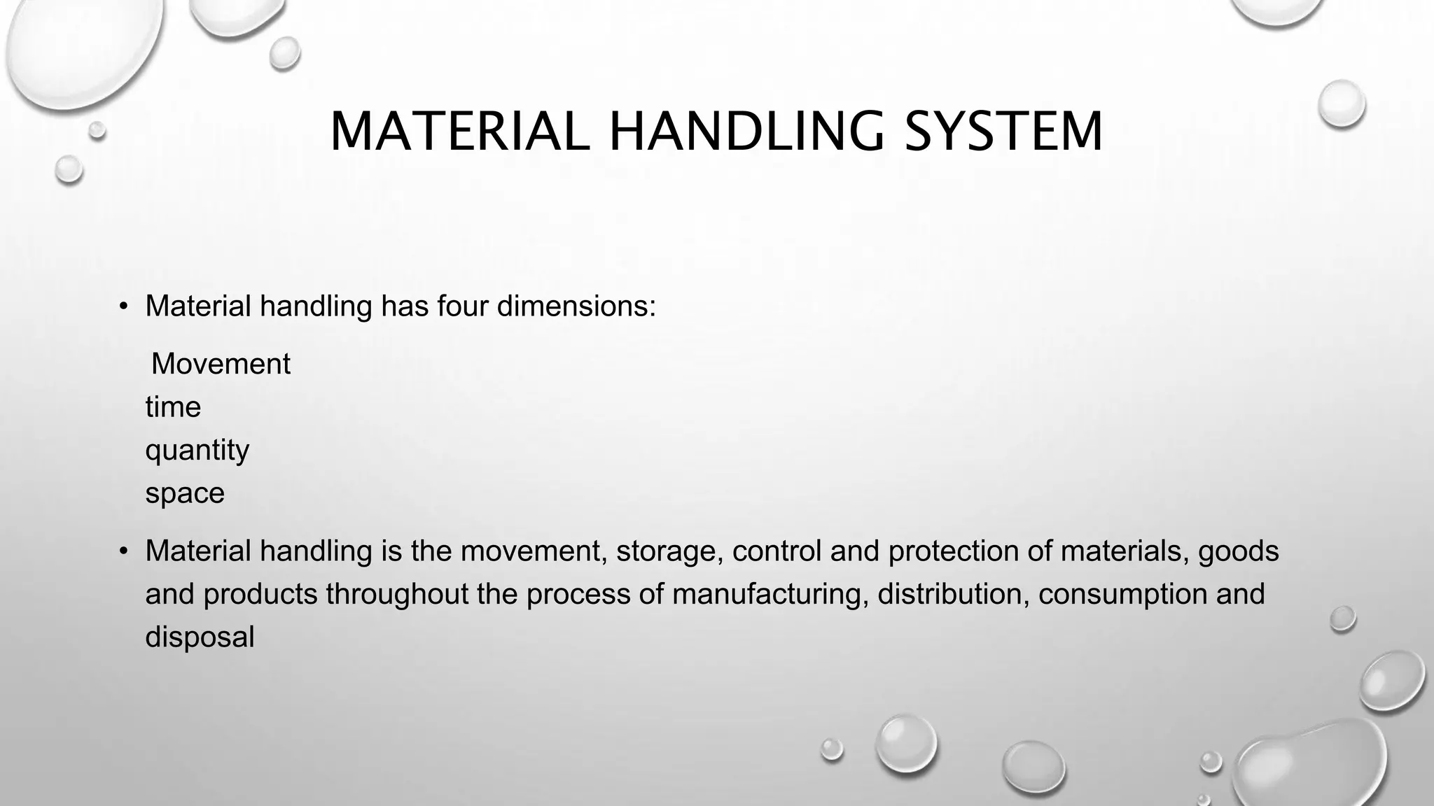 Material handlinng | PPTX