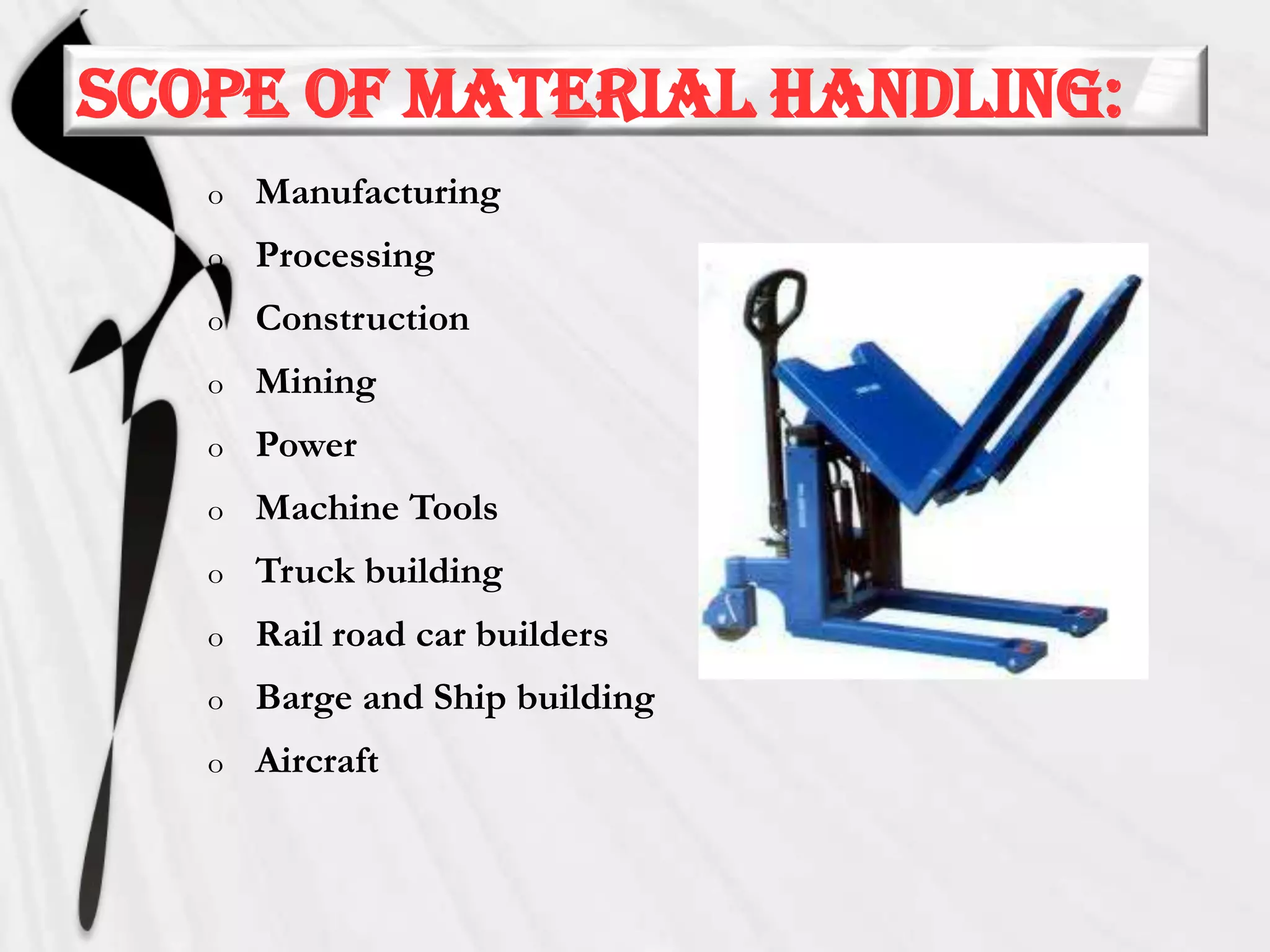 Material handling | PPTX