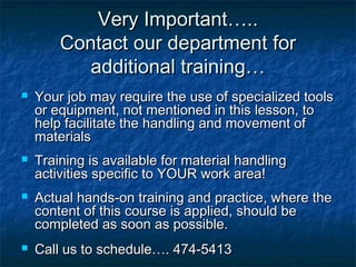 Material handling | PPT