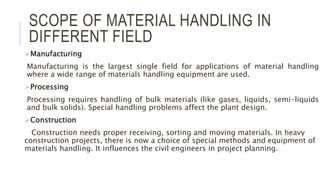 Material handling | PPTX