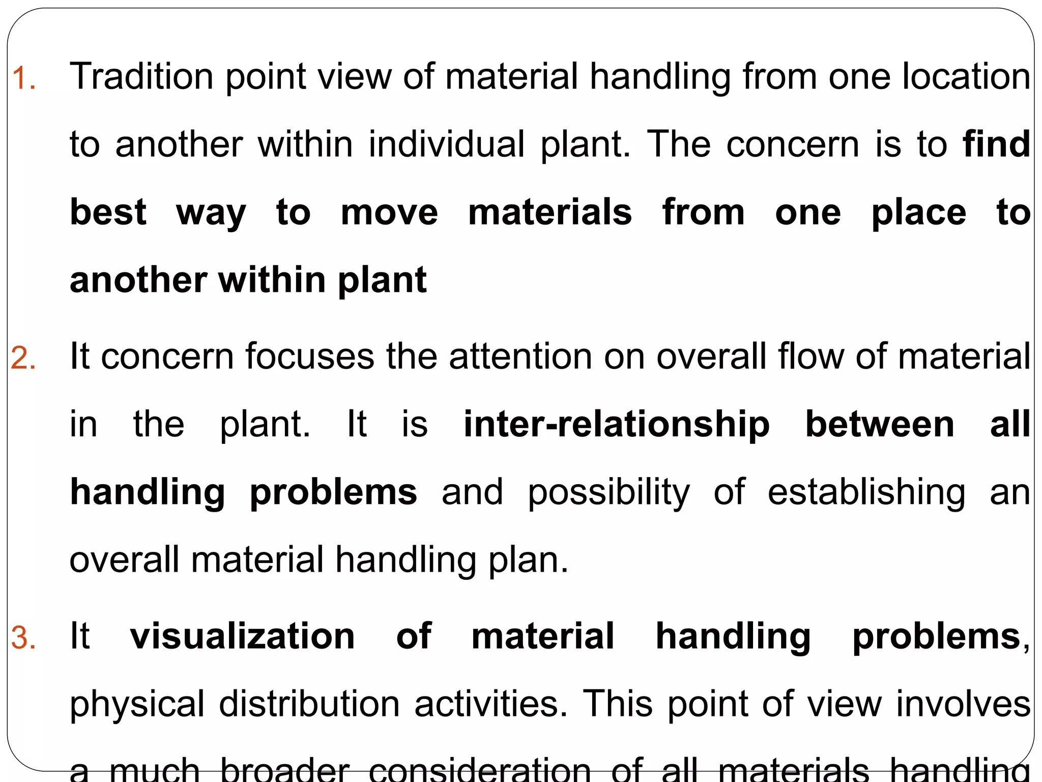 Material handling | PPTX