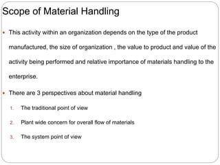 Material handling | PPTX