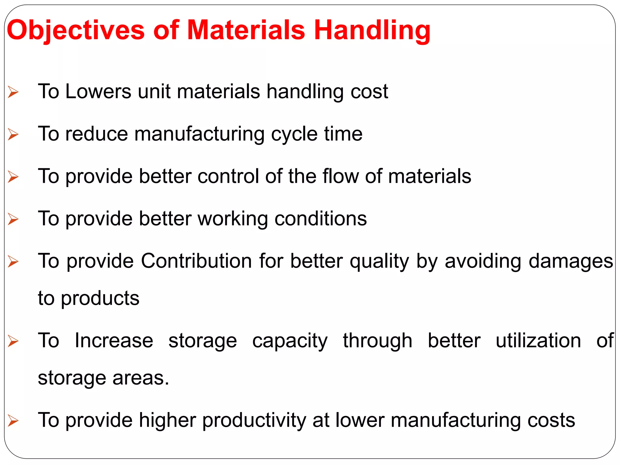 Material handling | PPTX