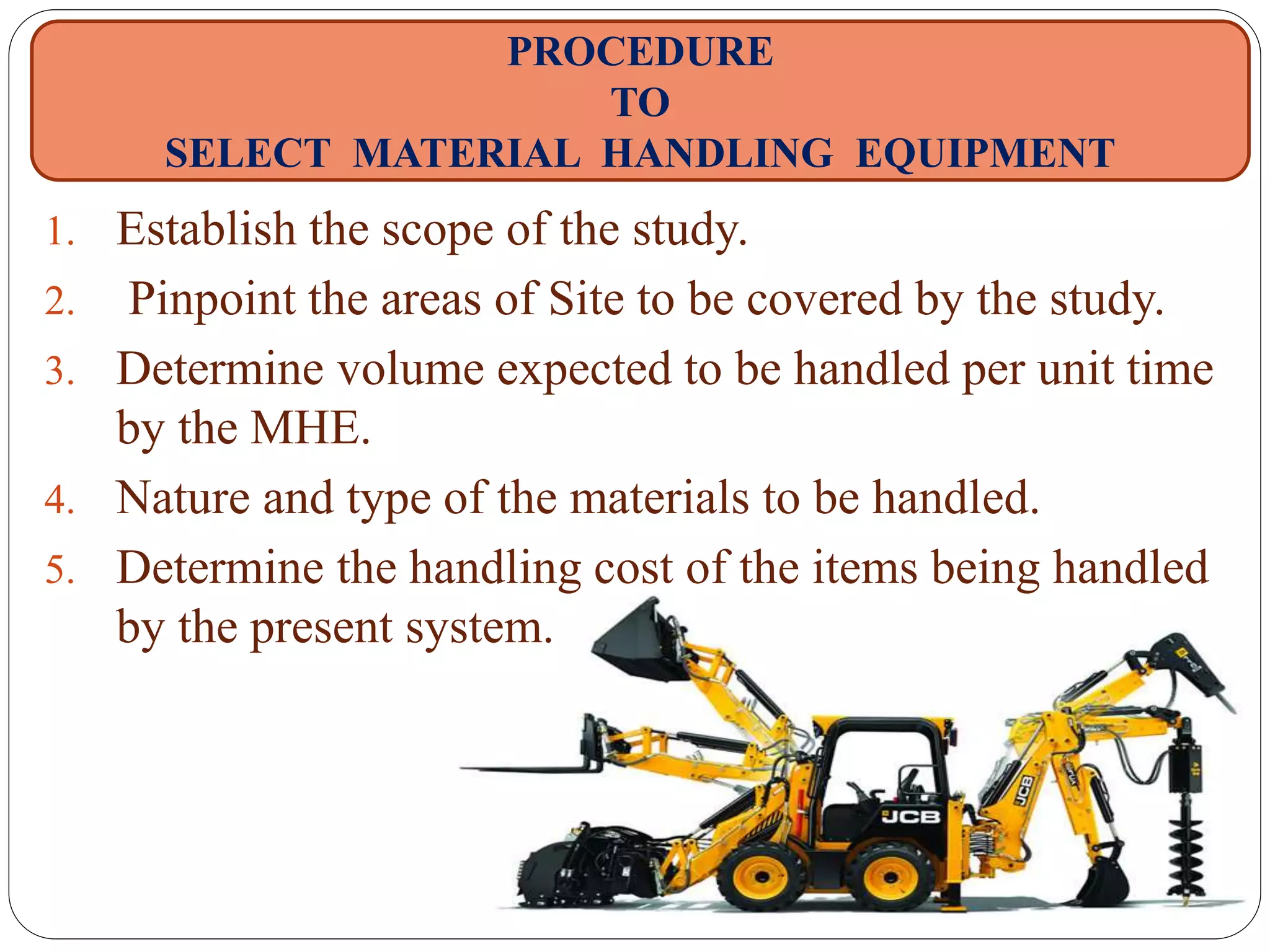 SELECTION OFMaterial handling EQUIPMENT FOR CONSTRUCTION PROJECT.pptx