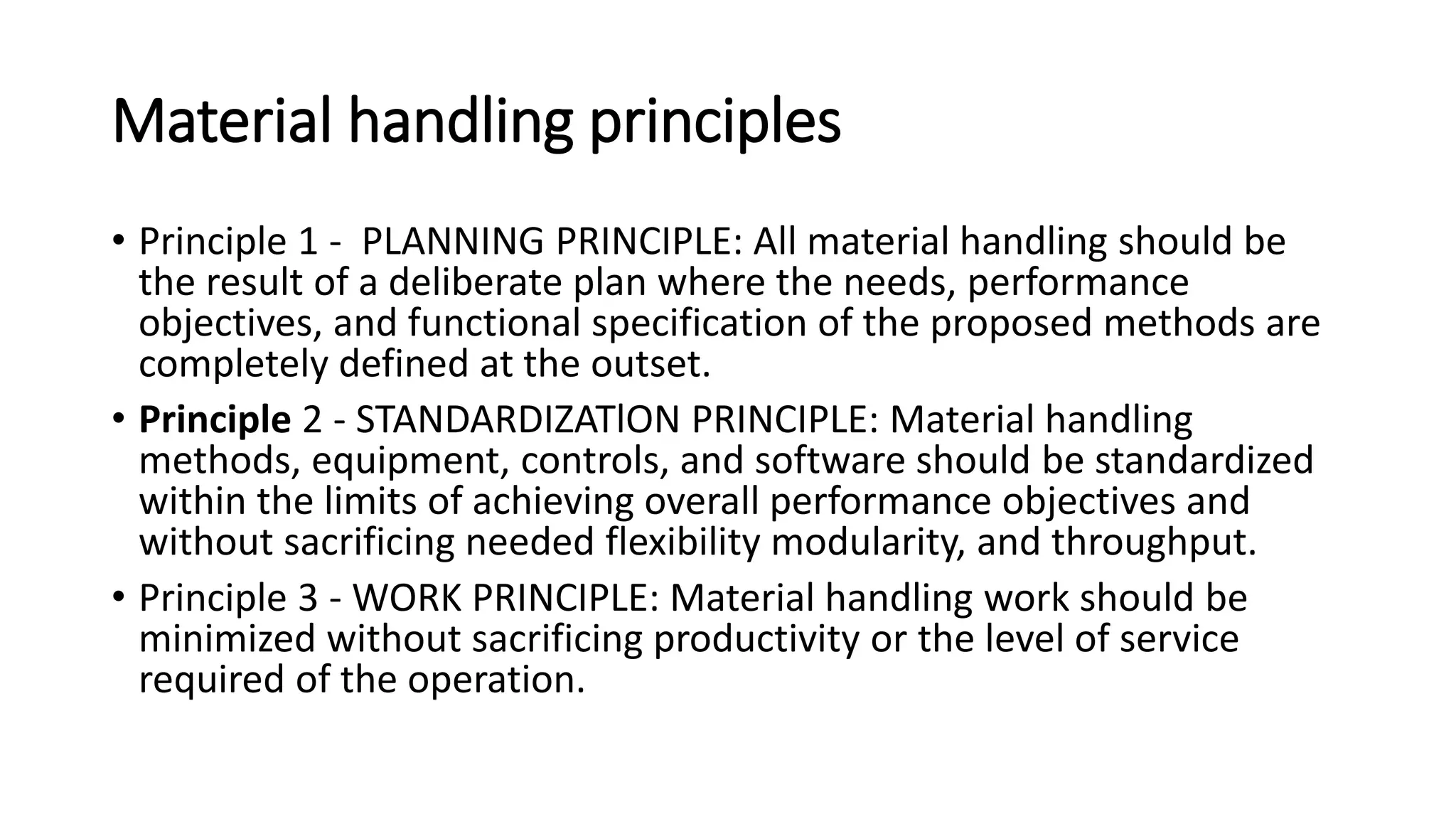 Material handling | PPTX | Logistics | Business