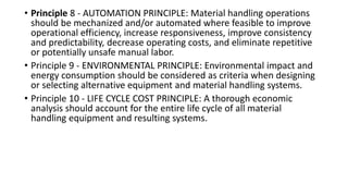 Material handling | PPTX | Logistics | Business