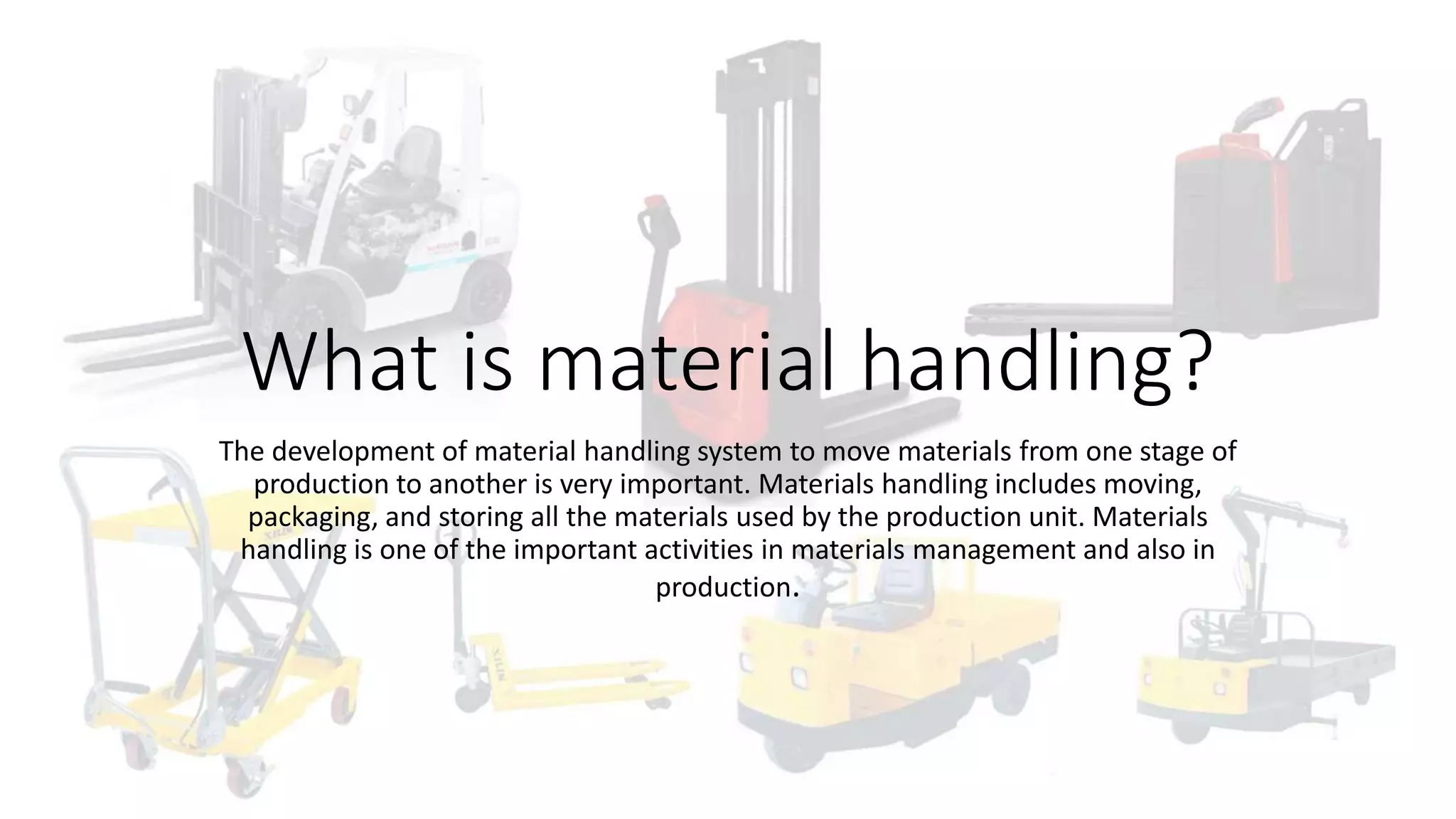 Material handling | PPTX