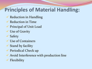 Material handling | PPTX