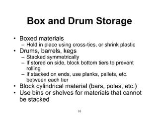 Material handling and safe storage of materials.ppt