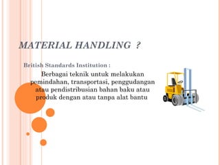 Material handling equipment | PPT