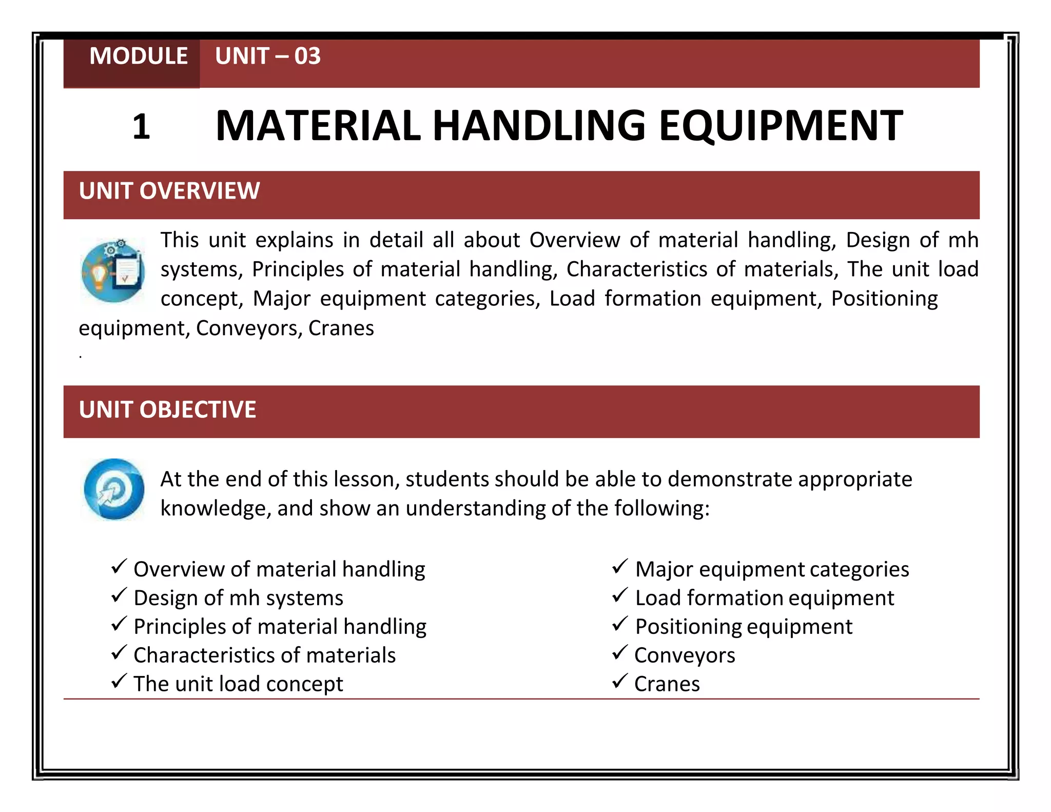 Material handling equipments | PPTX