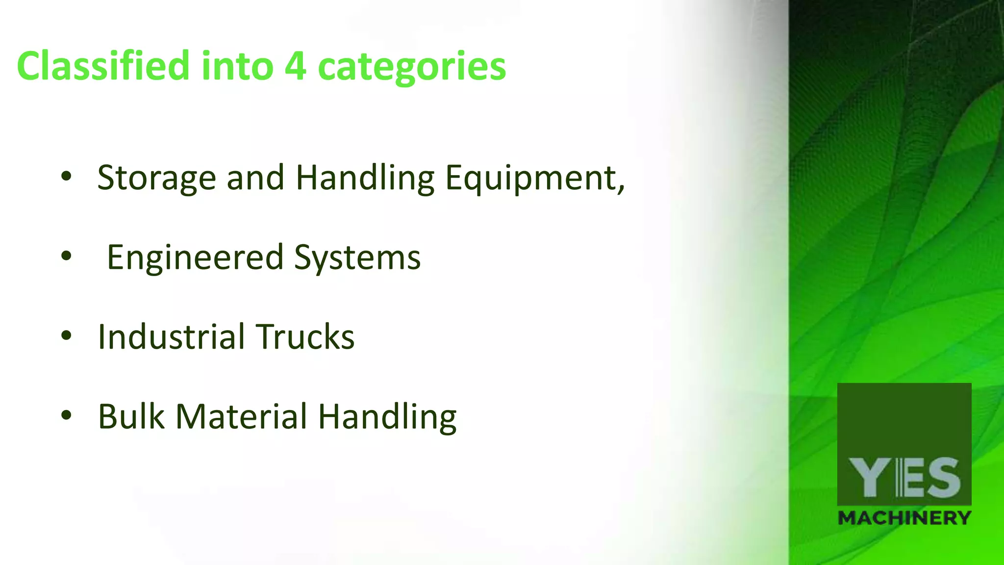 Material handling equipments in uae | PPTX