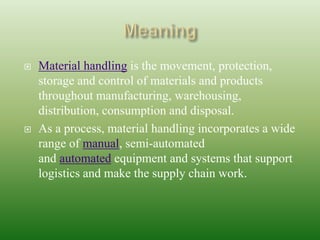 Material handling | PPTX
