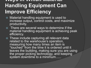 Material handling industry | PPTX
