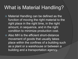 Material handling industry | PPTX