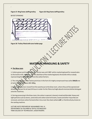 Material handling lecture note | DOCX